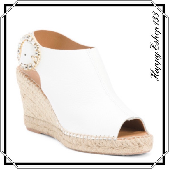 Maypol | Shoes | Maypol Made In Spain Leather Espadrille Bling Sandals ...